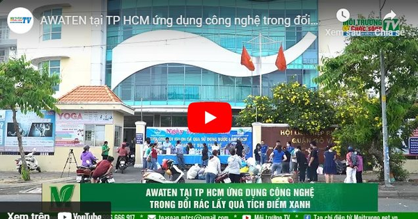 [VIDEO] AWATEN tại TP. HCM ứng dụng công nghệ trong đổi rác lấy quà tích điểm xanh