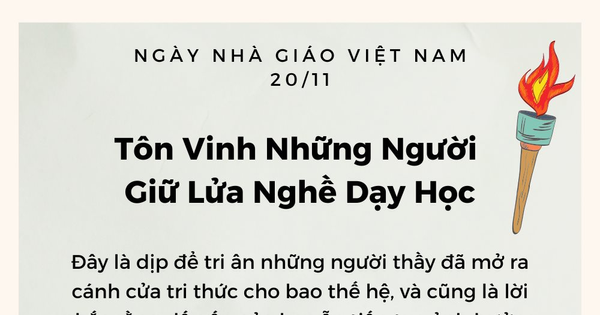 Ngày Nhà giáo Việt Nam 20/11: Tôn vinh những người giữ lửa nghề dạy học